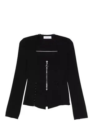 Patrizia Pepe Zip-up Blazer - Black