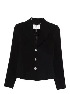 NISSA Crystal-embellished Blazer - Black