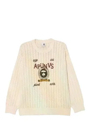 A BATHING APE Moonface Jumper - Neutrals