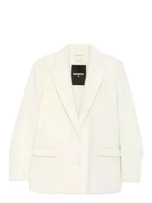 Patrizia Pepe Single-breasted Blazer - White