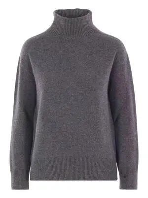 Max Mara Turtleneck Pullover Sweater - Grey
