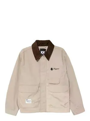 FINGERCROXX Logo-embroidered Jacket - Neutrals