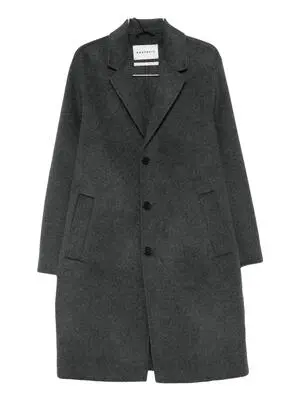 AMARANTO Single-breasted Coat - Grey