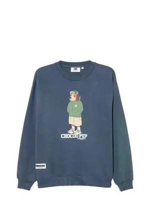 CHOCOOLATE Graphic Sweatshirt - Blue