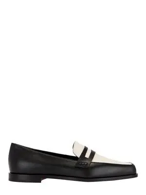 Manolo Blahnik Polonoff Loafer - Black & Dark Cream