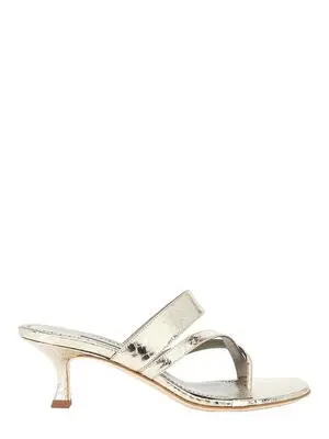 Manolo Blahnik Susaperf 50 Sandal - Gold