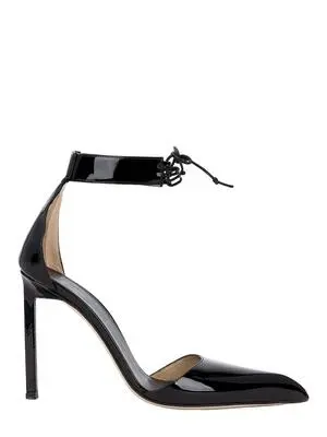 TOM FORD Patent Leather Ankle Strap 105 Pump - Black
