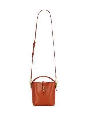 Saint Laurent Mini Le 37 Bucket Bag Dark Mandarin