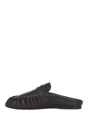 Saint Laurent Le Loafer Mule - Harris Eagle Brown