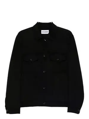 Attachment Buttoned-pocket Jacket - Black
