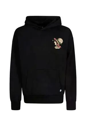 INBETWEENERS Bear-print Pocket Hoodie - Black