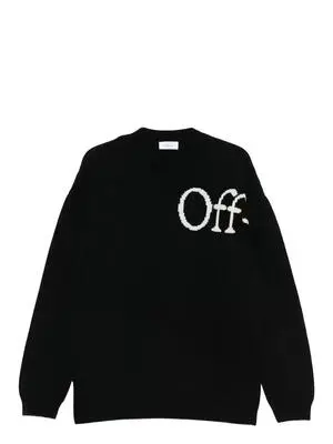 Off-White Logo-detail Sweater - Black