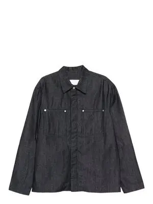 SAGE NATION Long-sleeved Denim Shirt - Blue