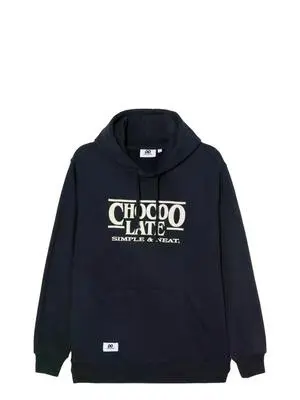 CHOCOOLATE Logo-embossed Hoodie - Blue