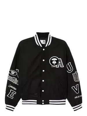 AAPE BY *A BATHING APE® Logo-embroidered Jacket - Black