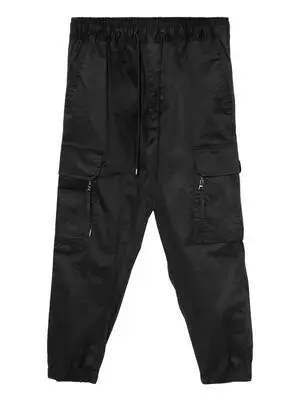 FINGERCROXX Logo-patched Cargo Pants - Black