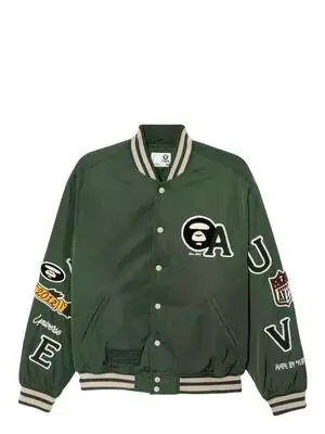 AAPE BY *A BATHING APE® Logo-embroidered Jacket - Green