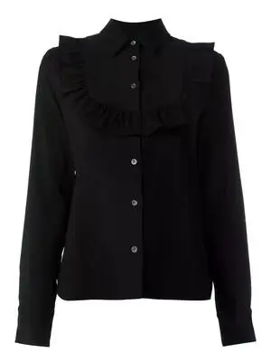 MAISON KITSUNÉ Ruffled Panel Shirt
