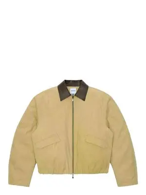 ADER ERROR Contrast-collar Long-sleeve Jacket - Neutrals