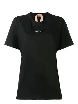N°21 Oversized Logo Print T-shirt - Black