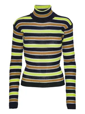 HENRIK VIBSKOV Striped Roll-Neck Sweater