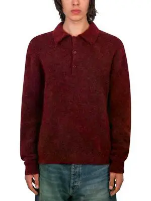 SUNFLOWER Polo Mohair Sweater - Red