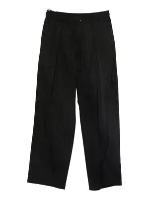 Attachment Pinstripe Trousers - Black
