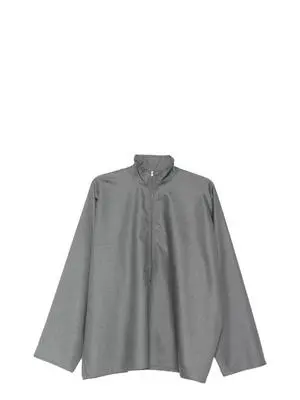 Sofie D'hoore Half-zip Blouse - Grey