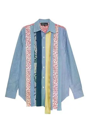 EDWARD CUMING Patchwork Shirt - Blue