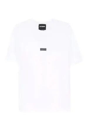 LES HOMMES Logo-patch T-shirt - White