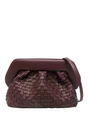 THEMOIRE Woven Clutch - Brown