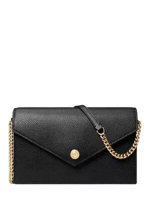 Tory Burch Grained Leather Envelope Clutch - 1
