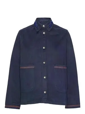 Henrik Vibskov Embroidered-pocket Jacket - Blue