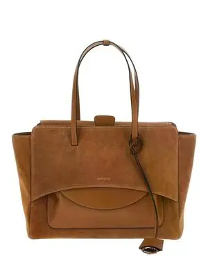 HIDESINS Suede Shoulder Bag - Brown