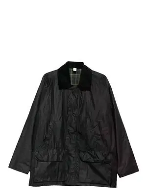 SUNFLOWER Corduroy-collar Jacket - Black