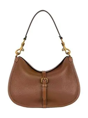 Etro Buckle-fastening Leather Shoulder Bag - Brown