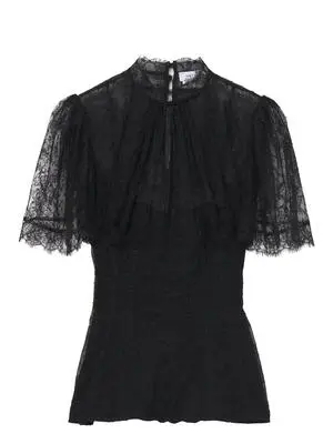 Alexander McQueen Lace-detailed Blouse - Black