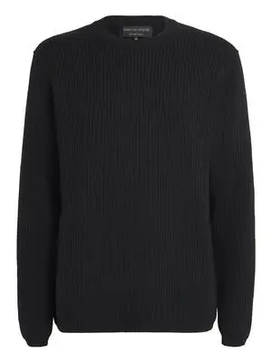 Comme Des Garçons Textured Knit Sweater - Black