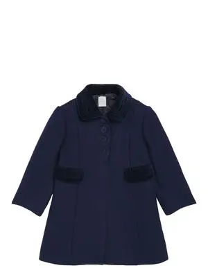 Pepa London Wool Single-breasted Overcoat - Blue