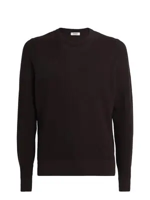 Sandro Cotton Knitted Sweatshirt - Brown