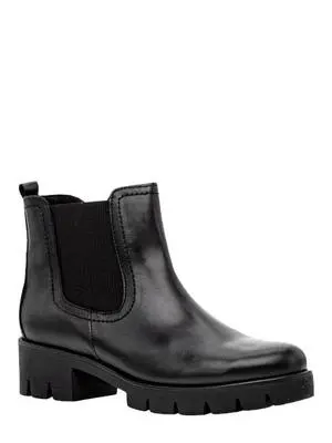Gabor Lug Sole Chelsea Boot - Black