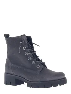 Gabor Lug Sole Bootie - Dark Grey