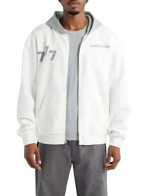SANTO STUDIO Fortunata Zip Hoodie - White