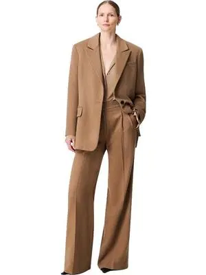 Another Tomorrow Tailored Cashmere Jacket Camel