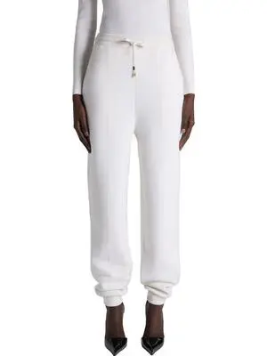 TOM FORD Merino Wool & Cashmere Blend Joggers - Off White