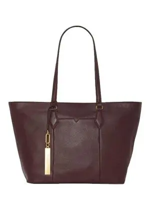 Vince Camuto Leather Tote Bag Burgundy