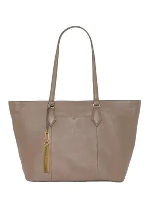 Vince Camuto Leather Tote Bag Dark Beige