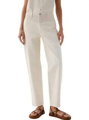 SCALPERS High-waisted Denim Pants - Offwhite