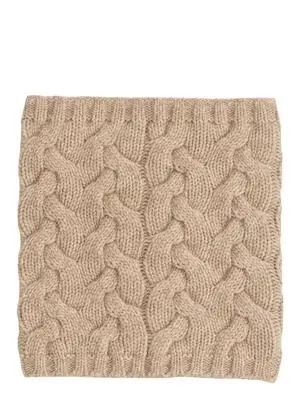 Echo Cable Knit Snood - Farro Heather