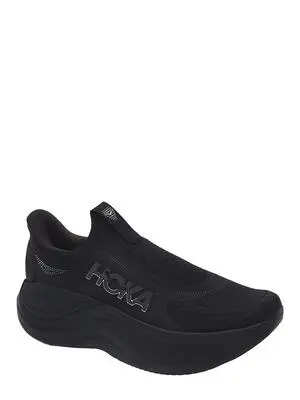 HOKA Skyward Laceless Recovery Sneakers - Black/black